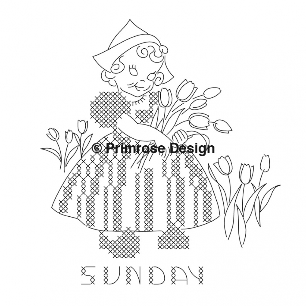 VP139 Dutch Treat Vintage Embroidery Pattern | Primrose Design
